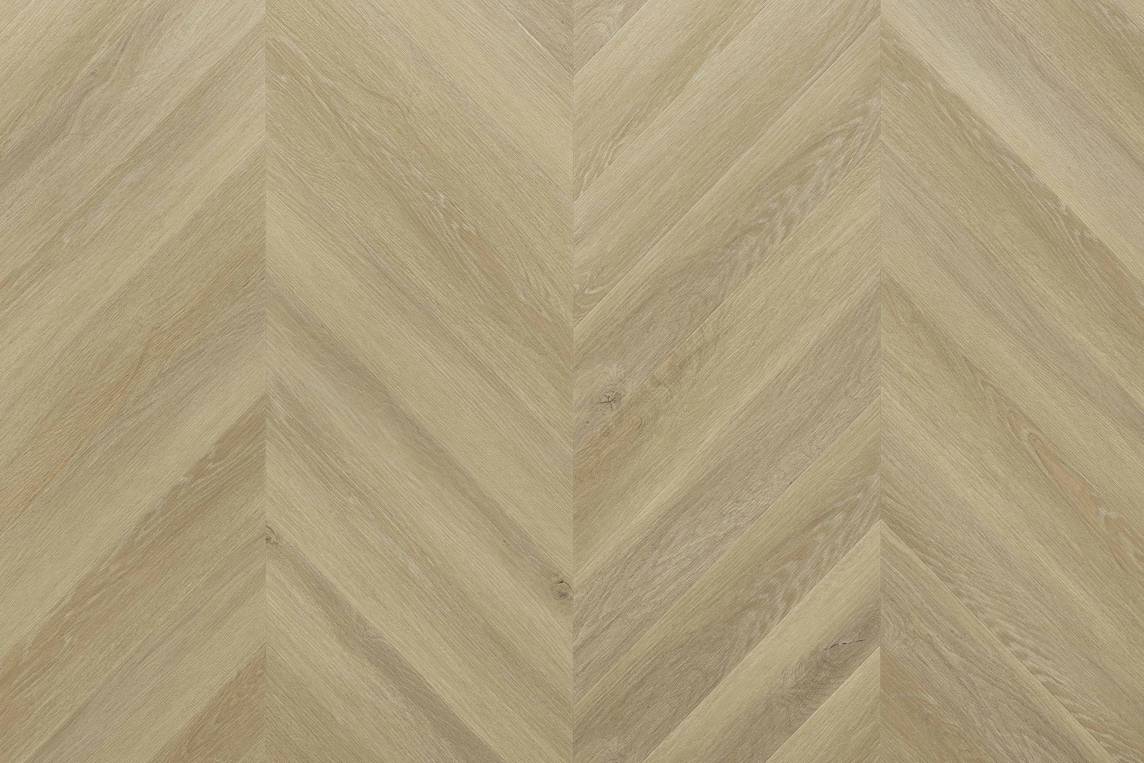 Johannes Oak - Vinyl Click Flooring Amaron Chevron, Bleached Wood Effect